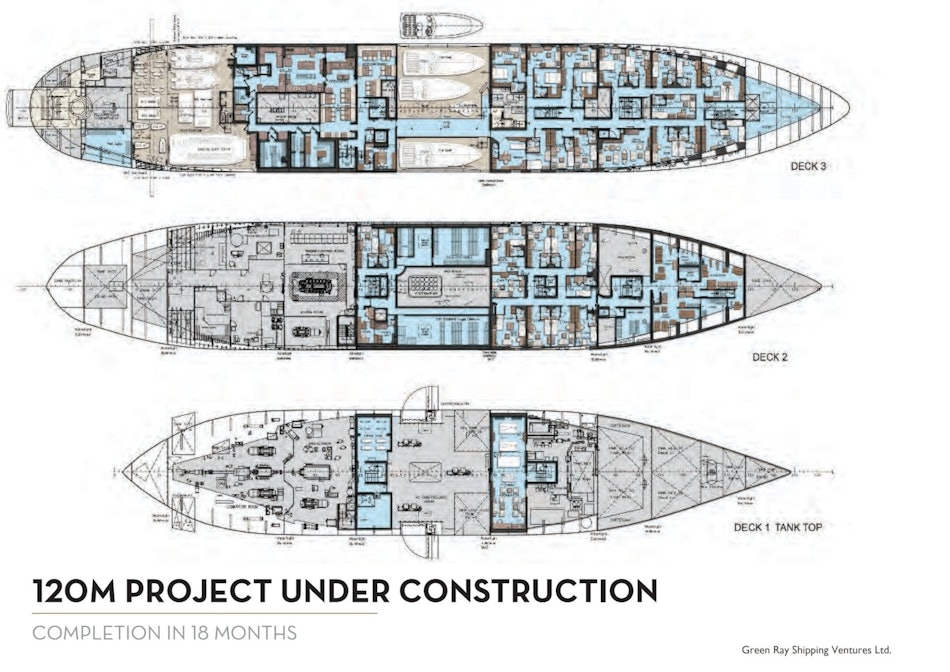 120m Conversion Yacht | Y910 Yacht For Auction